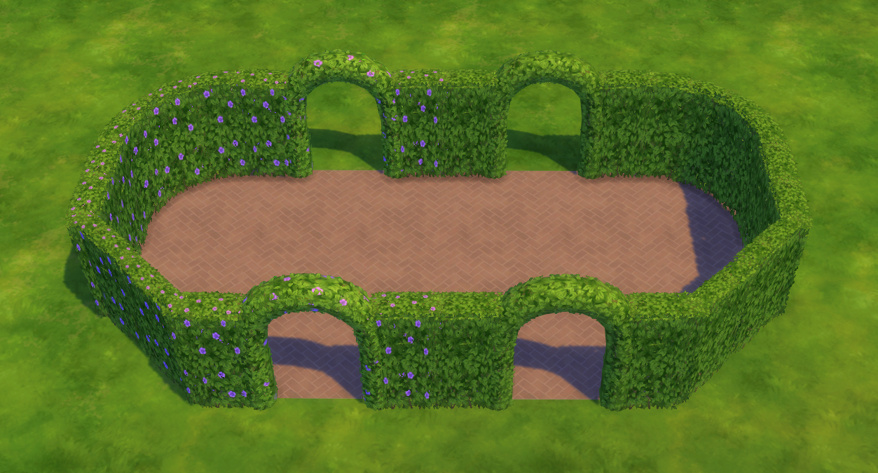 Mod The Sims - Taller hedge fences + flowery gate