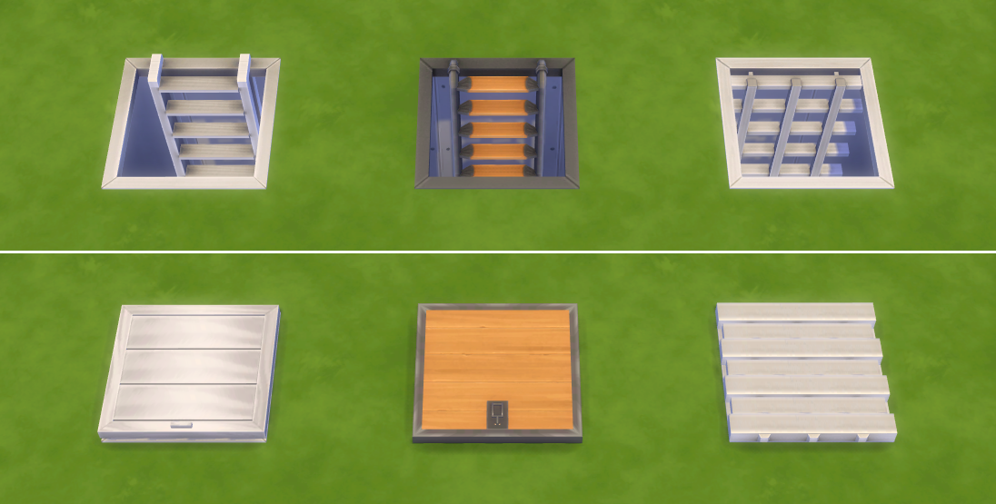 Mod The Sims - Ladders without the top parts + matching decorative ...