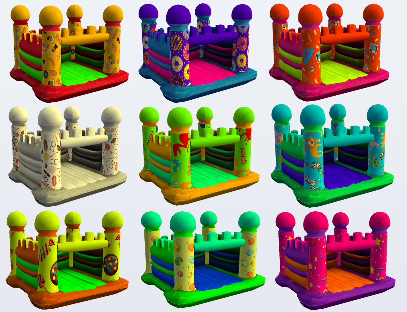 Mod The Sims - Jacky93sims Josie Party Bounce House Recolor