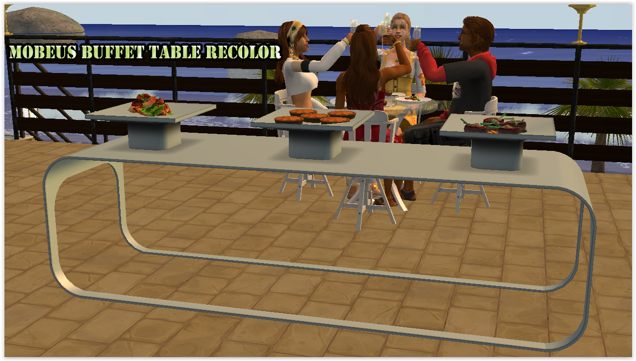 Mod The Sims - Parsimonious Mobeus Buffet Table Recolor