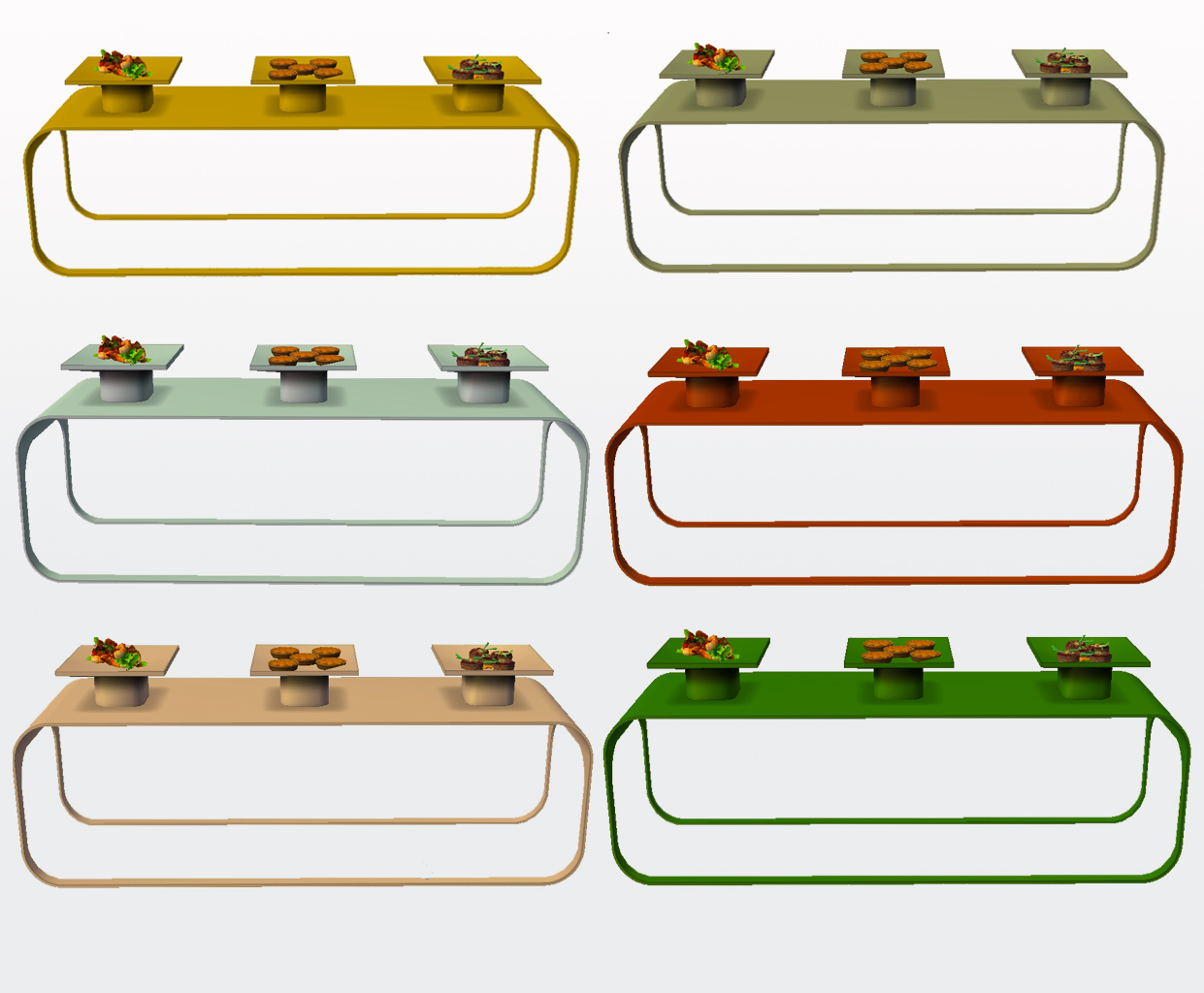 Mod The Sims - Parsimonious Mobeus Buffet Table Recolor