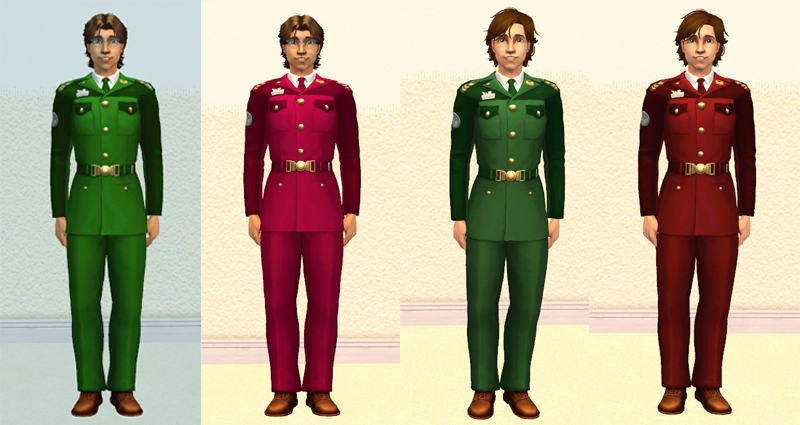 Mod The Sims - Blue Heaven Sims-Victoria Sims LBB 4t2 Military Uniform ...