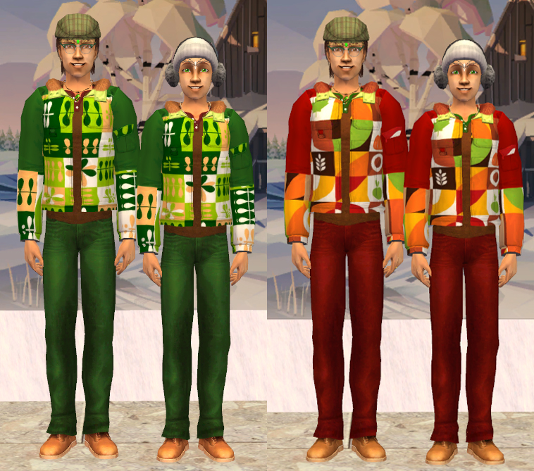 Mod The Sims - Daman's LBB Outwear: Before The Snowstorm Recolor