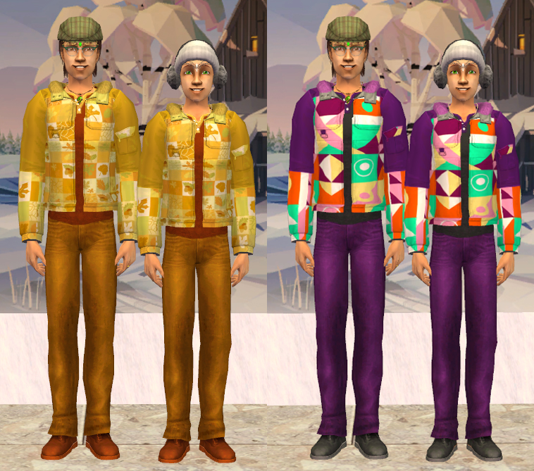 Mod The Sims - Daman's LBB Outwear: Before The Snowstorm Recolor