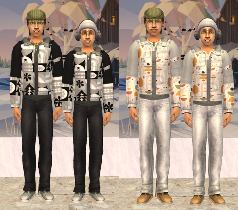 Mod The Sims - Daman's LBB Outwear: Before The Snowstorm Recolor