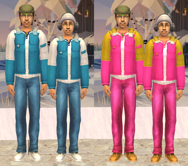 Mod The Sims - Daman's LBB Outwear: Before The Snowstorm Recolor