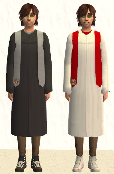 Mod The Sims - KatieBrett2's Graduation Robe Recolor