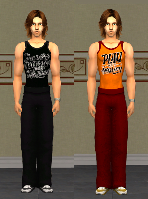 Mod The Sims - Blue Heaven Sims' Midnight Workout LBB Outfit Recolor