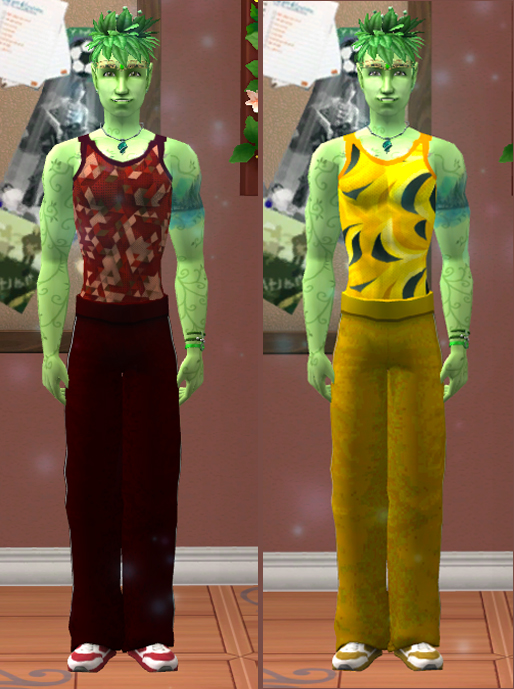 Mod The Sims - Blue Heaven Sims' Midnight Workout LBB Outfit Recolor
