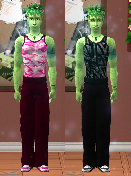 Mod The Sims - Blue Heaven Sims' Midnight Workout LBB Outfit Recolor