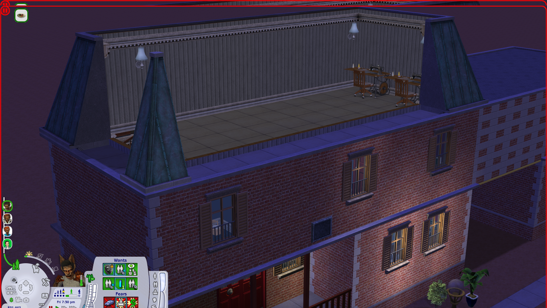 Mod The Sims - AL and M&G Mansard Roof Cutaway