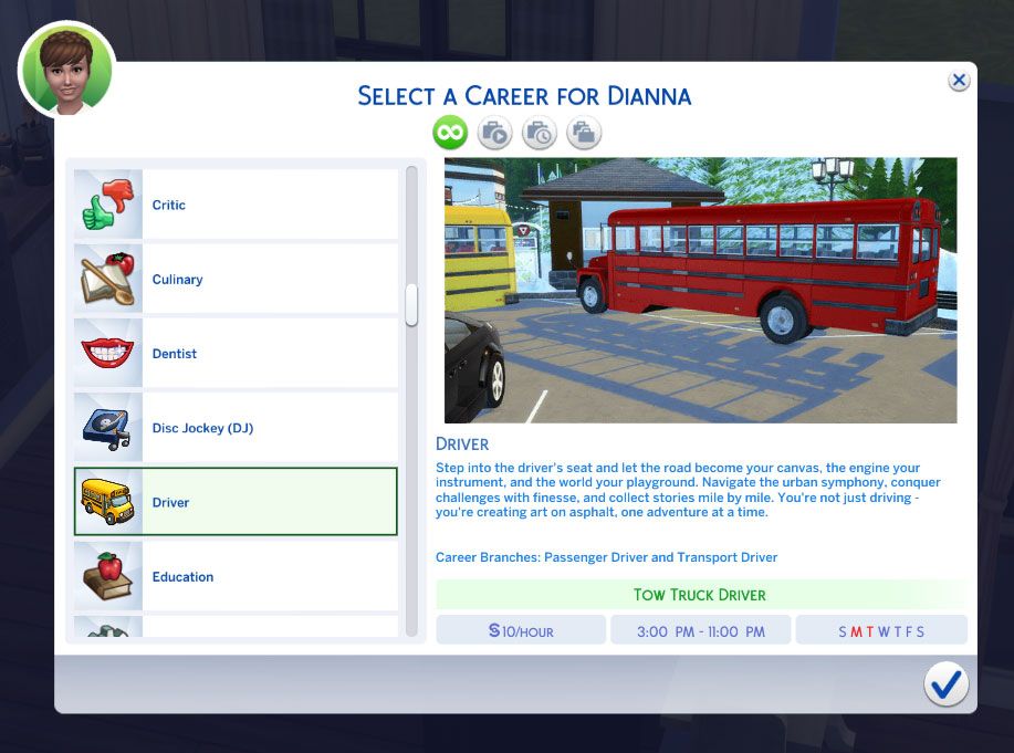 Mod The Sims - DRIVER CAREER (Transport & Passenger Driver)