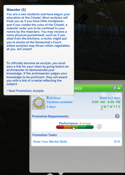 Mod The Sims - S4 -- ASoIaF Career: Maester