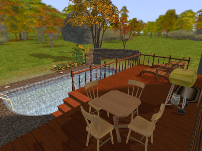 Mod The Sims - "Fallen Flora" A-Frame Cabin