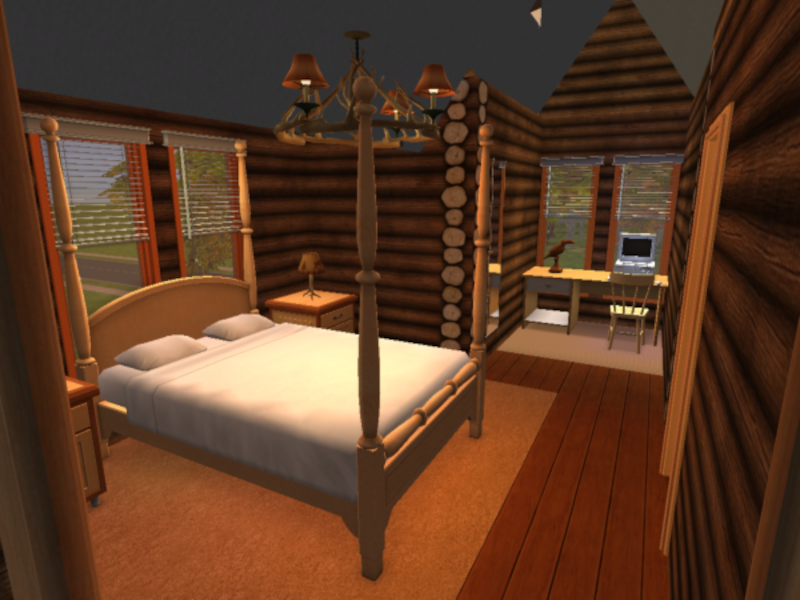 Mod The Sims - "Fallen Flora" A-Frame Cabin