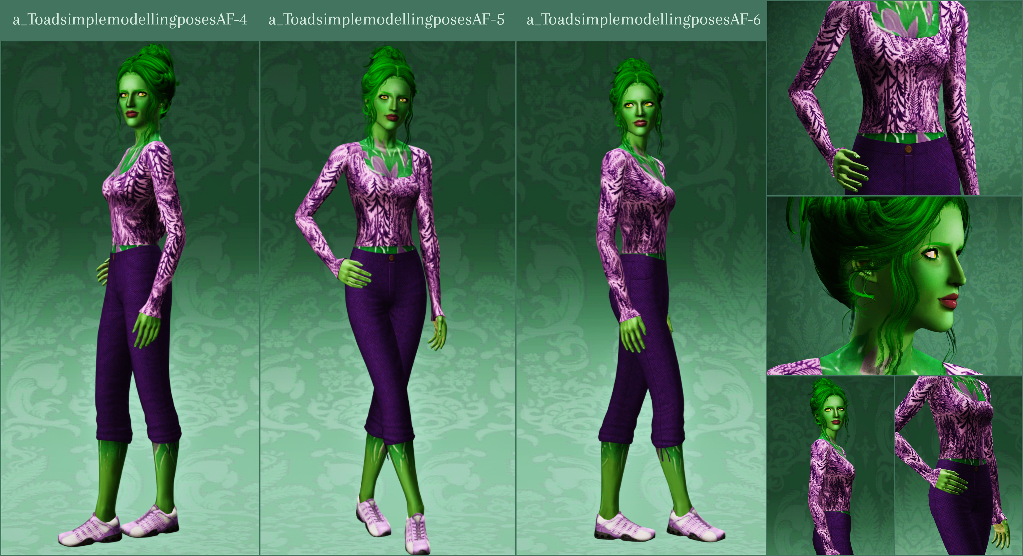 Mod The Sims - Simple modelling poses part 1 - AF version