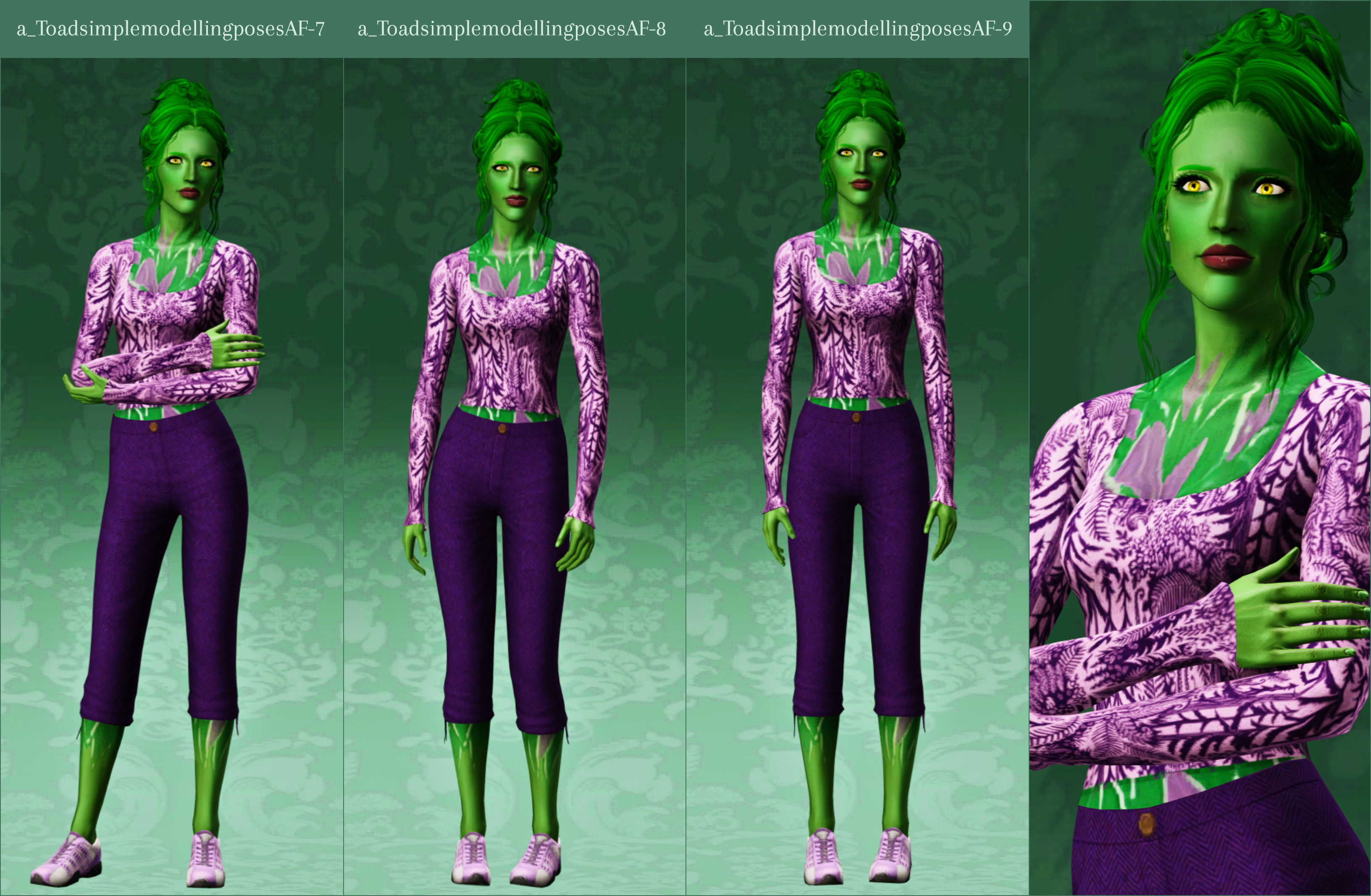 Mod The Sims - Simple modelling poses part 1 - AF version