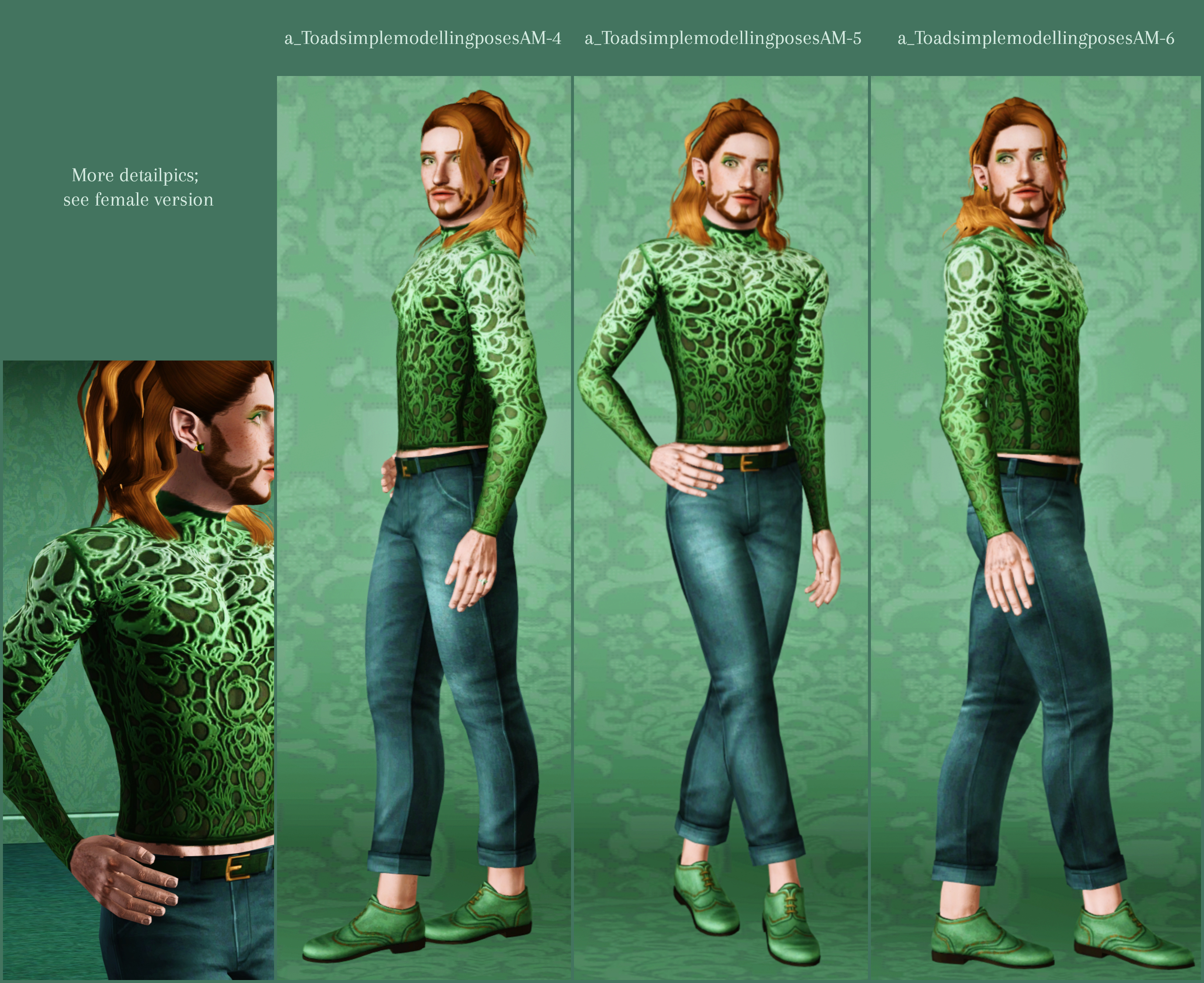 Mod The Sims - Simple modelling poses part 1 - AM version