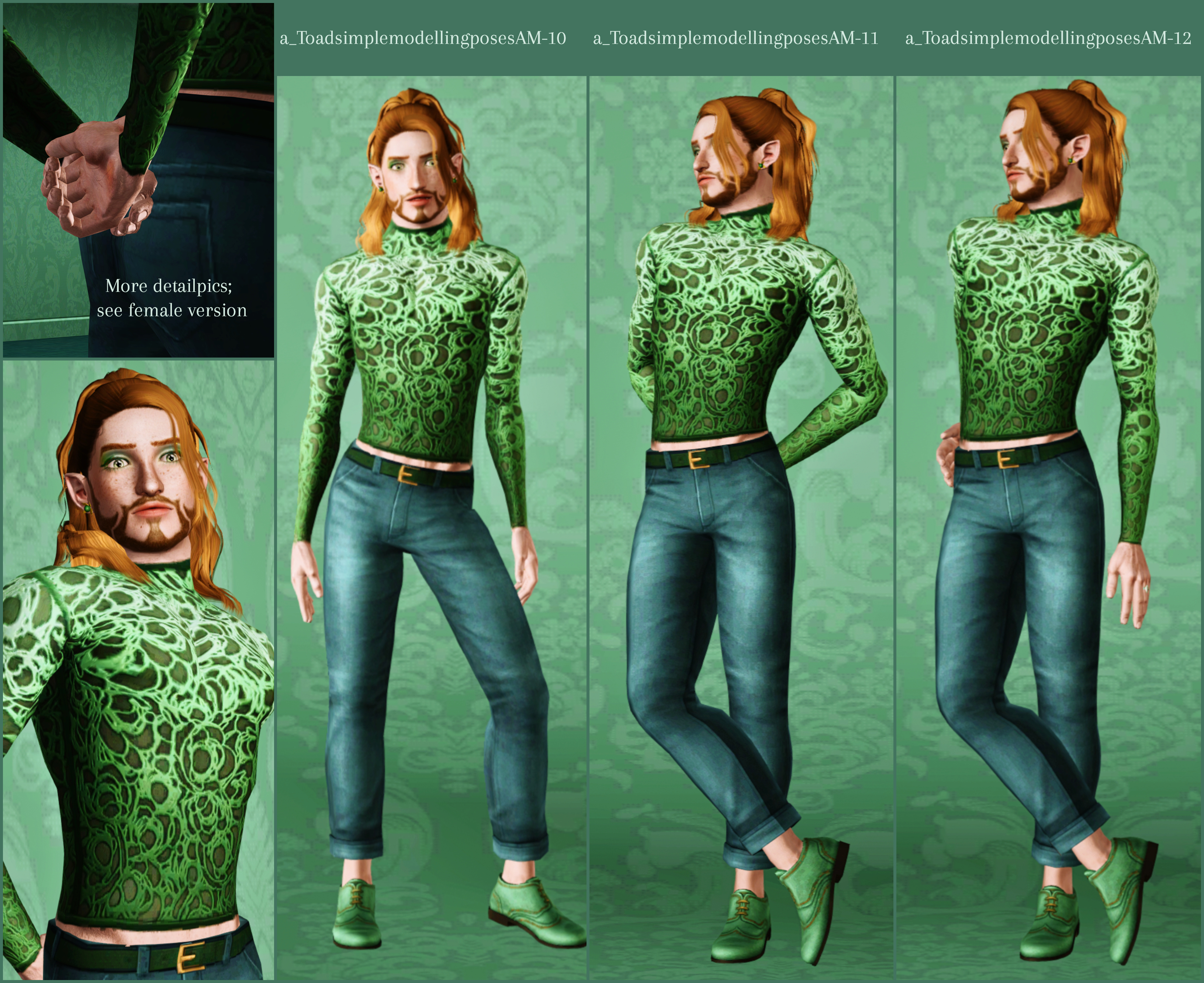 Mod The Sims - Simple modelling poses part 1 - AM version