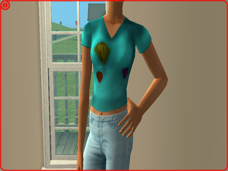 Mod The Sims Artsy Like You 5 Artistic Shirts For Female Sims