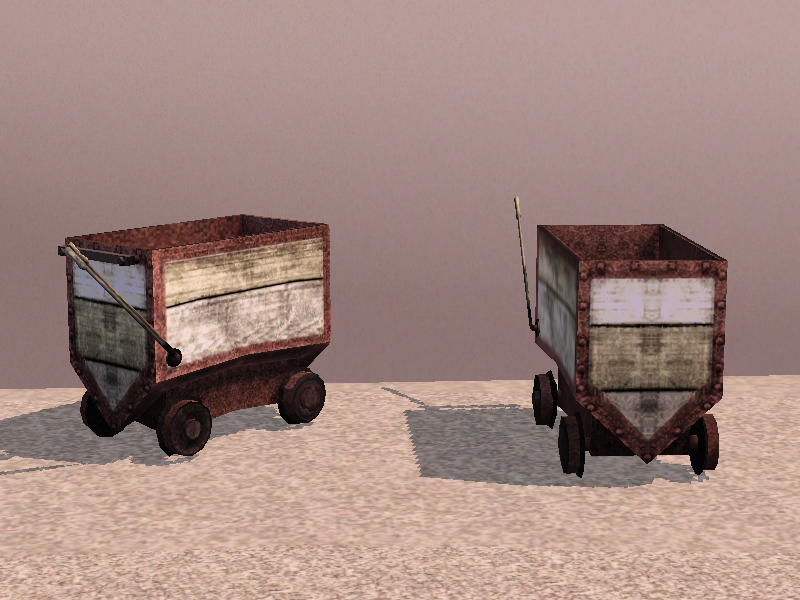 Mod The Sims - Old Mine Set with Stackable Barrels