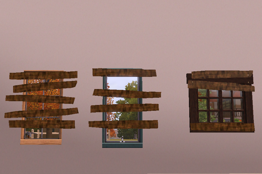 Mod The Sims - Old Mine Set with Stackable Barrels