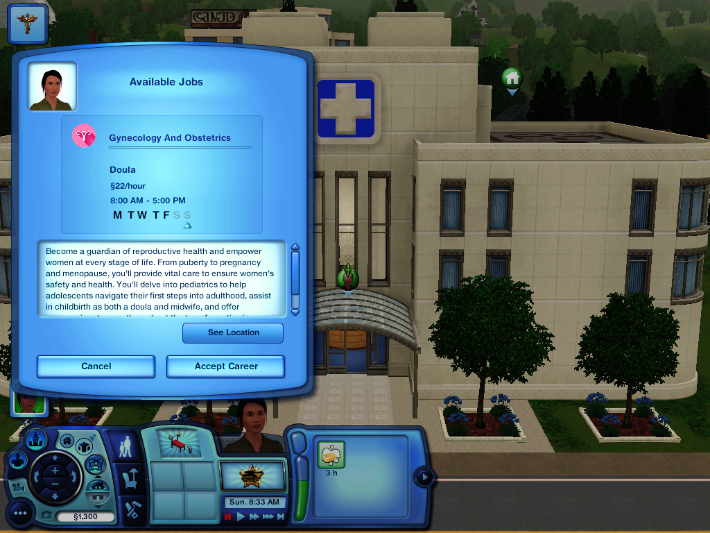 Mod The Sims - Gynecology and Obstetrics Career