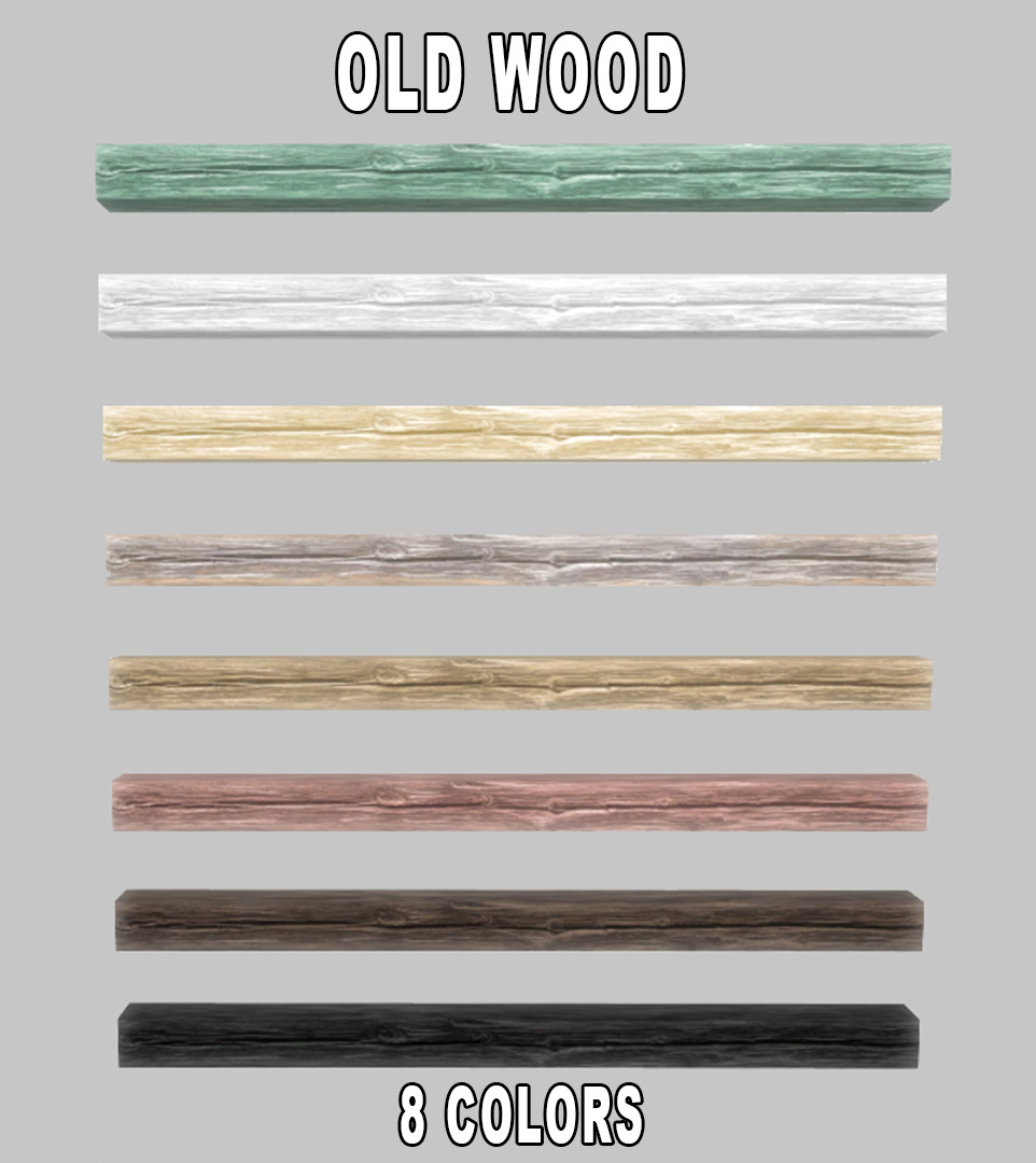 Mod The Sims - 4 types of ceiling beams