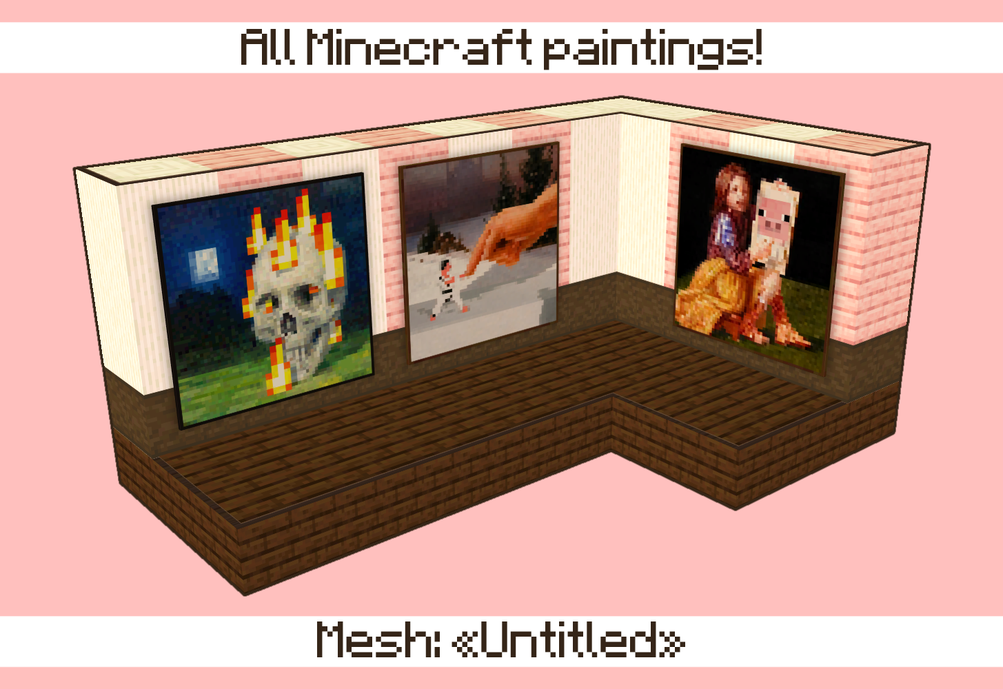 Mod The Sims - All Minecraft Paintings Recolors!