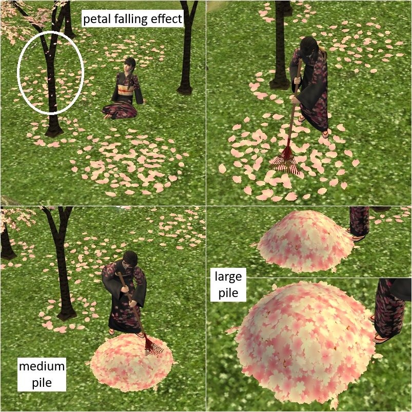 Mod The Sims - Two Sakura Blossom Trees with Falling Petal Effect