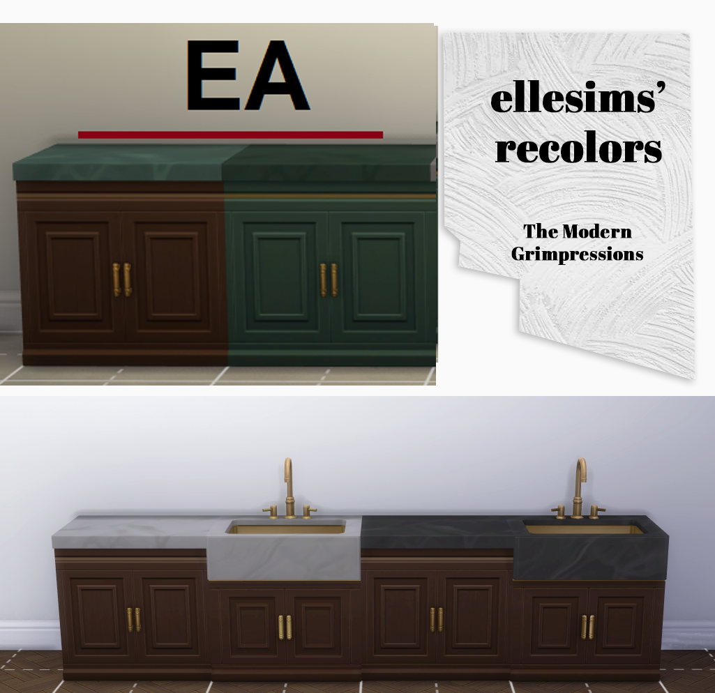Mod The Sims - Recolor: Life & Death Grim Countertops + Sink