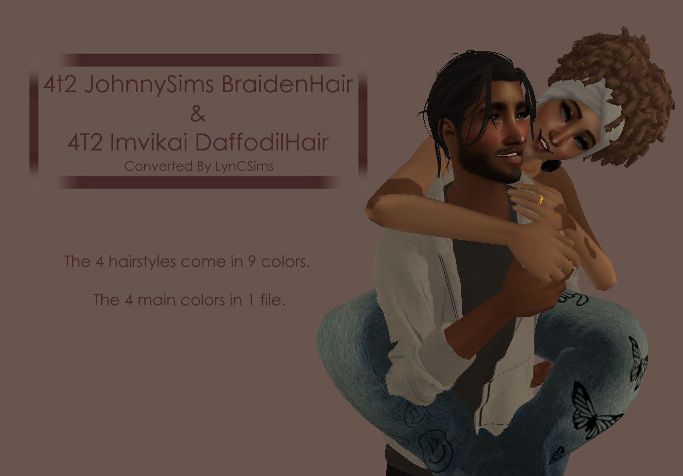 Mod The Sims - 4 New Hair Convertions