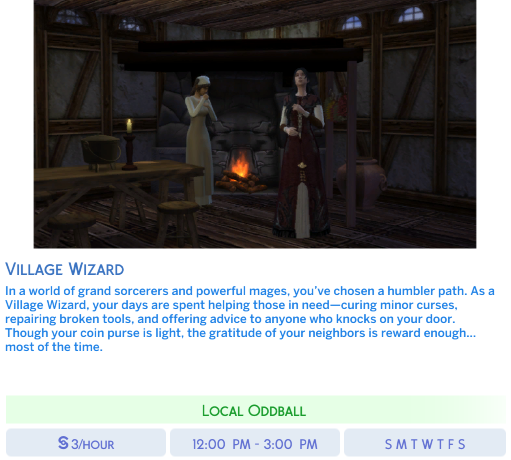 Mod The Sims - Wizards and Wands - Career Paths