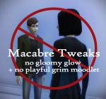 Mod The Sims - Macabre Tweaks (No Glowing + No Playful Grim Moodlet)