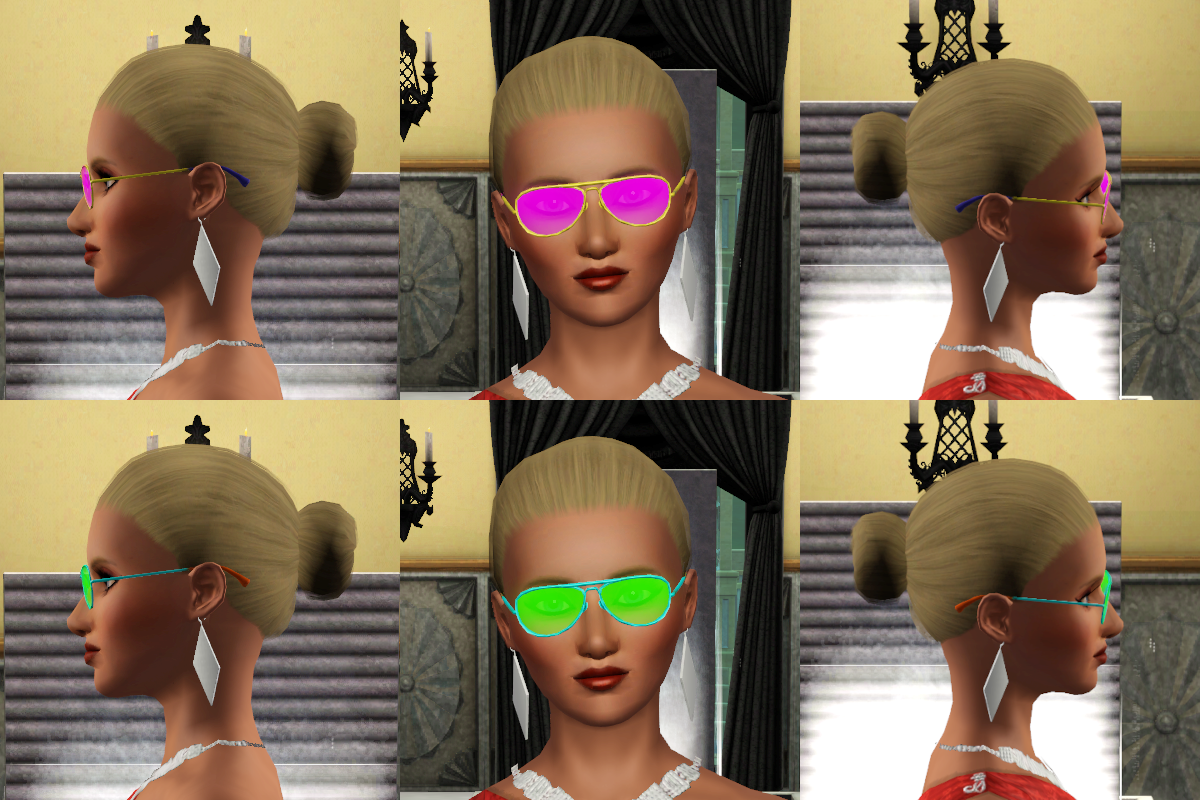 Mod The Sims - Dusty Peepers Aviators As Accessory (M & F; T+)