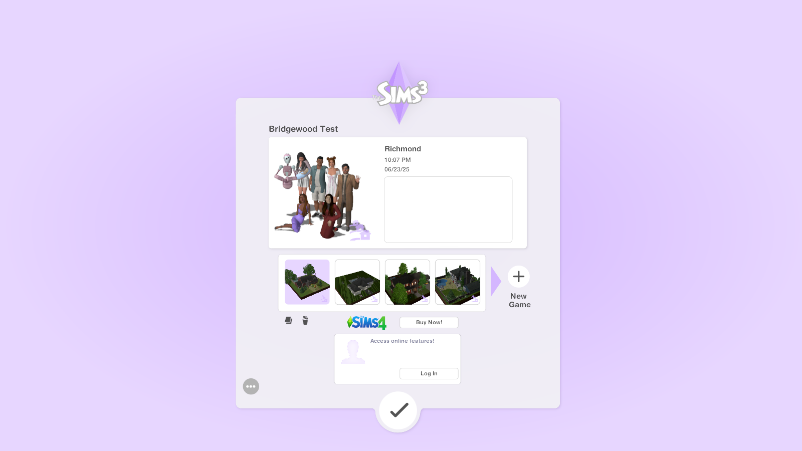 Mod The Sims - Cloud Purple UI