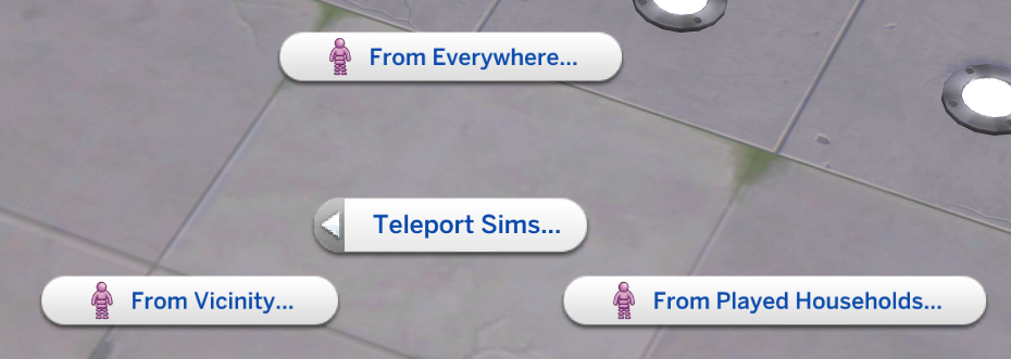 Mod The Sims - Teleport Sims Interactions