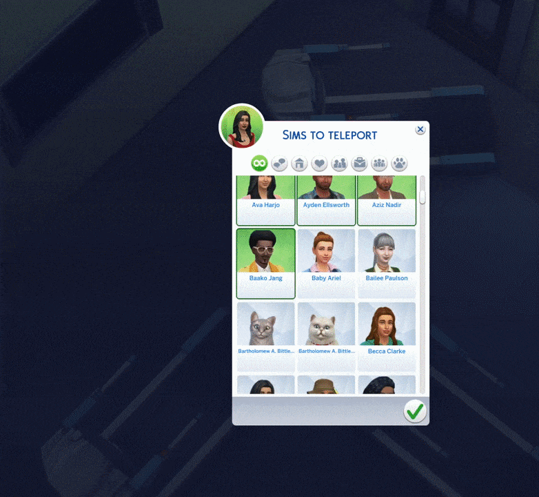Mod The Sims - Teleport Sims Interactions