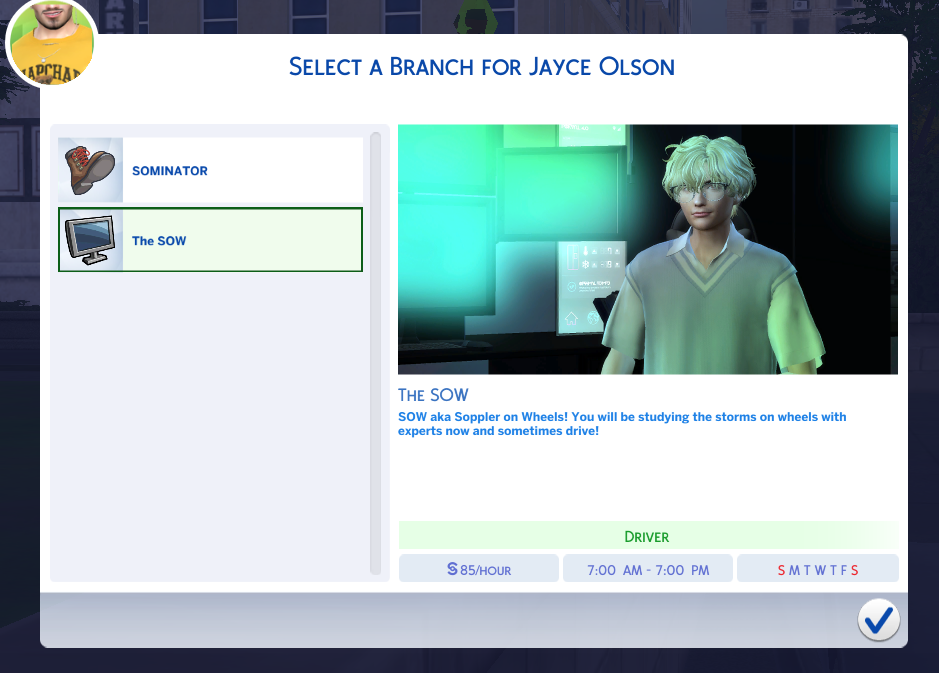 Mod The Sims - Storm Chaser | Sims 4 Career Non Active