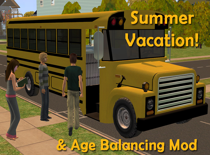 Mod The Sims - 'Let Kids Be Kids' - Lifespan and School Vacation Mods