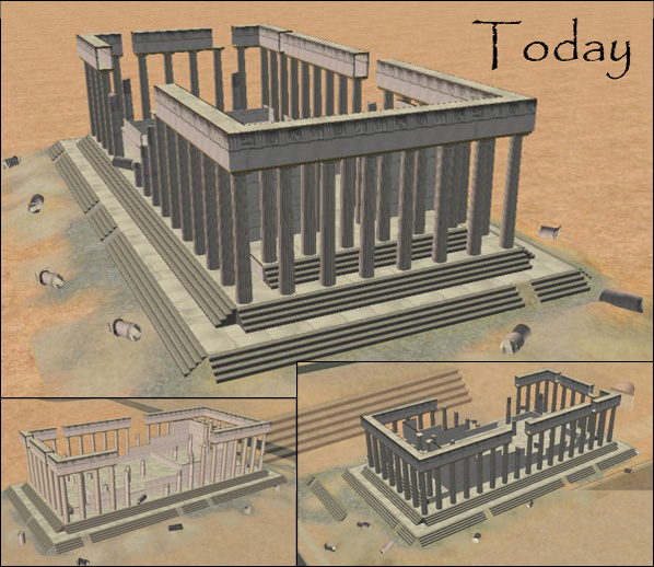 Mod The Sims - The Parthenon - 2 Versions (Ruined and Intact!)
