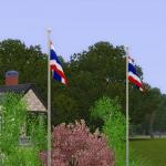 Mod The Sims - More flags for your Sims. Now placeable on residential lots.