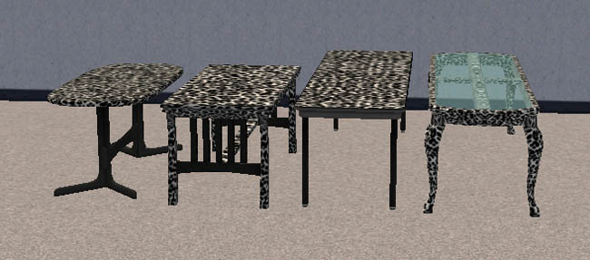 Mod The Sims - Testers wanted:Black&White leopard set-request by ...