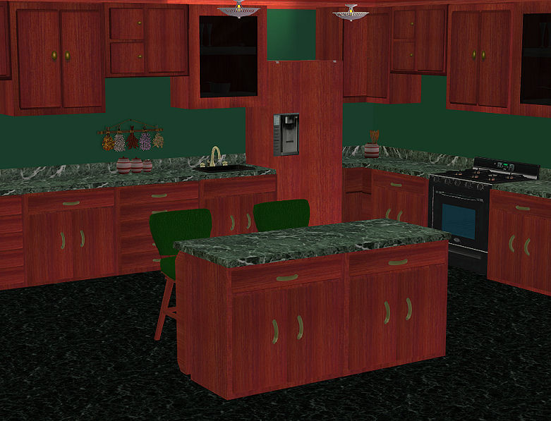 Mod The Sims - Moderne Kitchen Set! New meshes and recolors