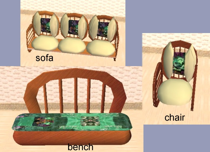 Mod The Sims - Rustic Antique Suite - Oak