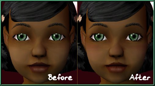 Mod The Sims - Natural Toddler Makeup - 5 Sets