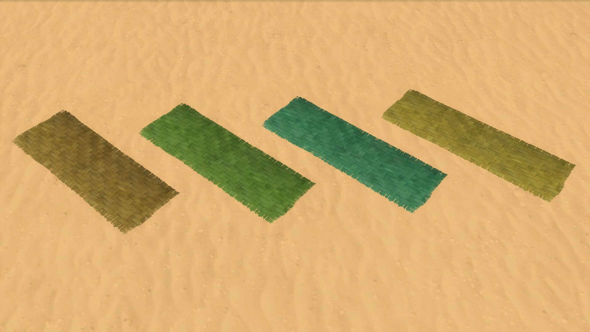 Mod The Sims - Braided Palm Leaf Yoga Mat