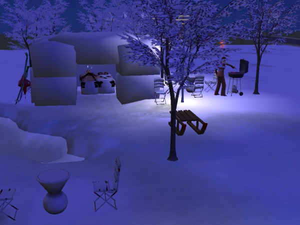 Mod The Sims - New Mesh-Igloo with two sleeping places!