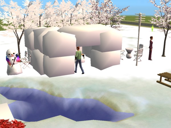 Mod The Sims - New Mesh-Igloo with two sleeping places!
