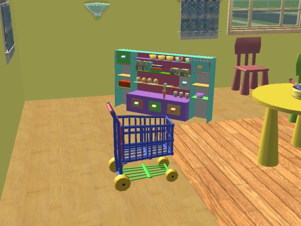 Mod The Sims - New Mesh-Shopping carts for childrens!